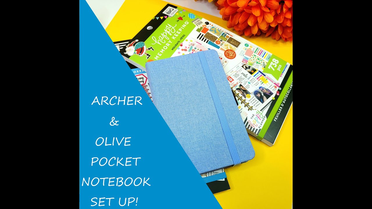Archer and Olive Pocket Notebook Set Up - YouTube