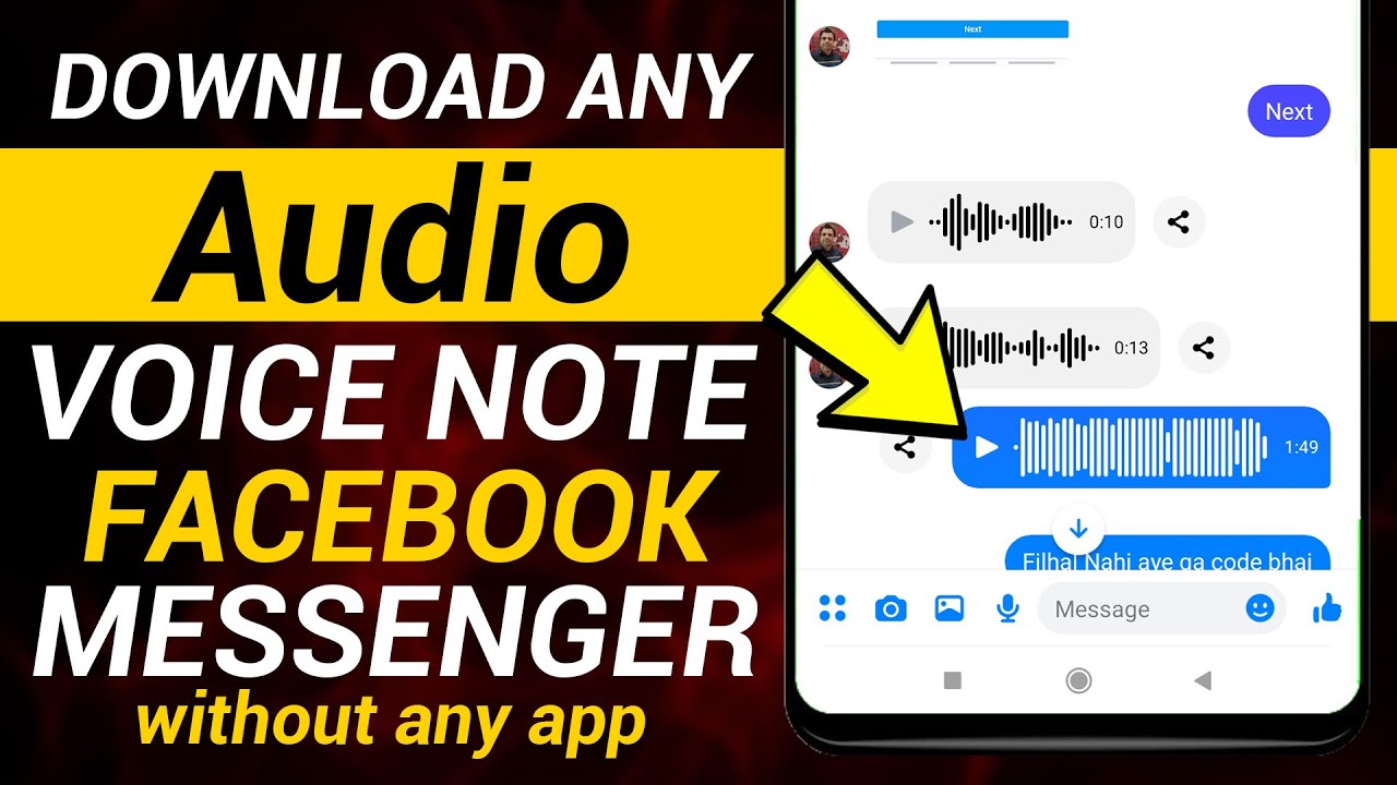 How To Save/Download Audio File From Facebook Messenger On Android ...