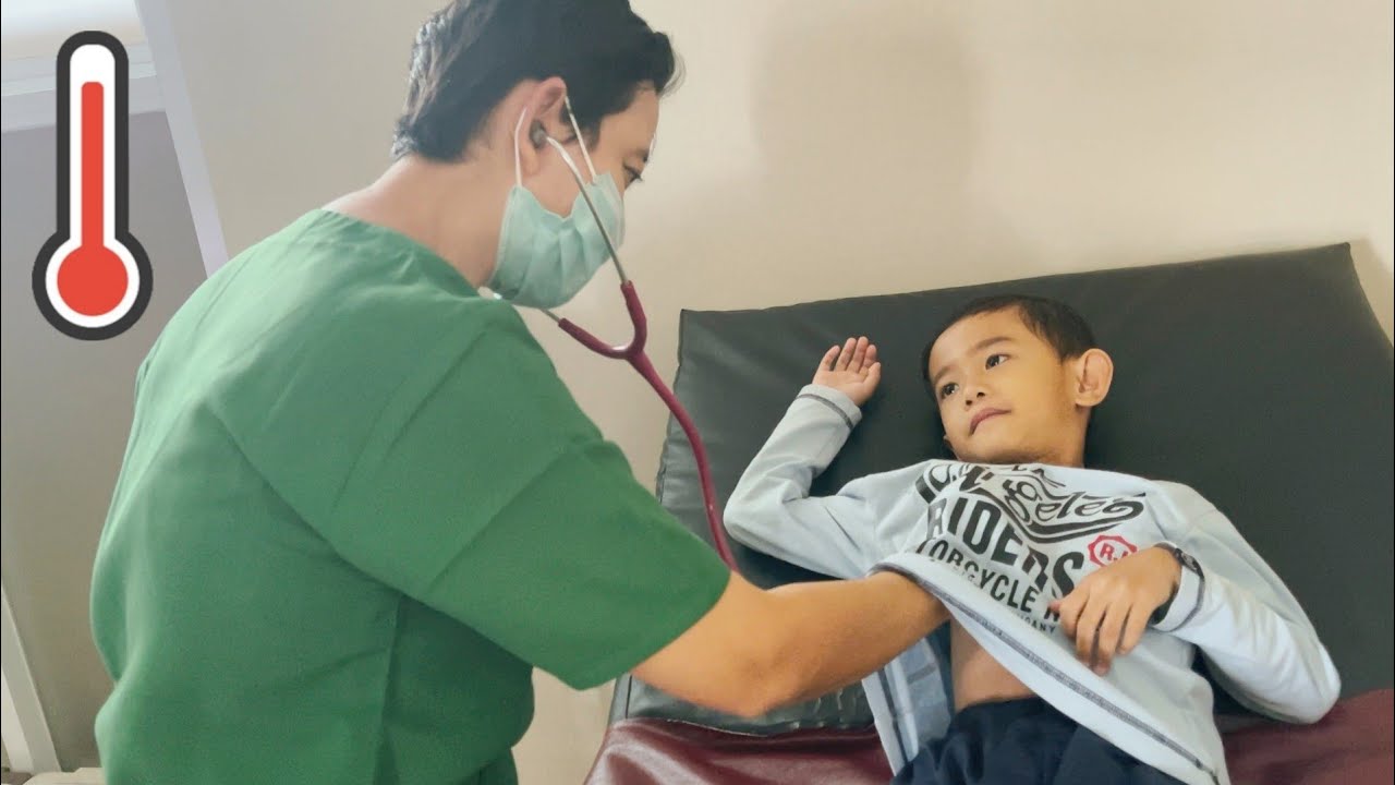 SALSA ALI SAKIT PANAS 🤕 MAMAH ANTER ALI PERIKSA KE DOKTER | Ali vlog ...