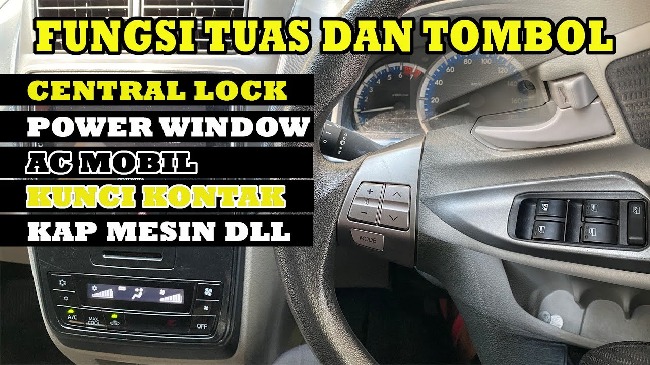 Belajar Setir Mobil - Tuas & Tombol yang Ada Di Kabin Mobil - Cental ...