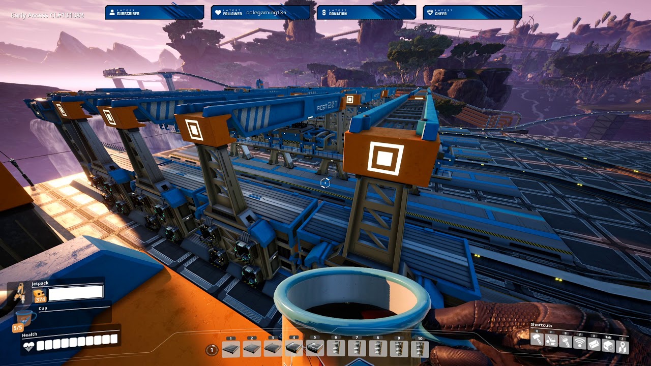 Satisfactory, Stream 1: Base on the Void. - YouTube