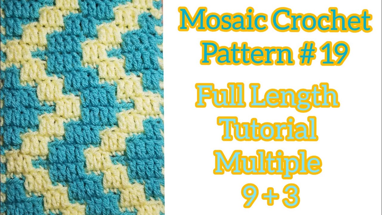 Mosaic Crochet Pattern 19 Easy Beginner Friendly Tutorial mosaic-crochet-pattern-19-easy-beginner-friendly-tutorial