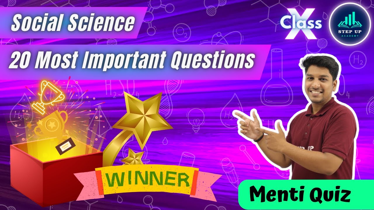 Class 10 Social Science - Menti Quiz | 20 Most Important Questions ...