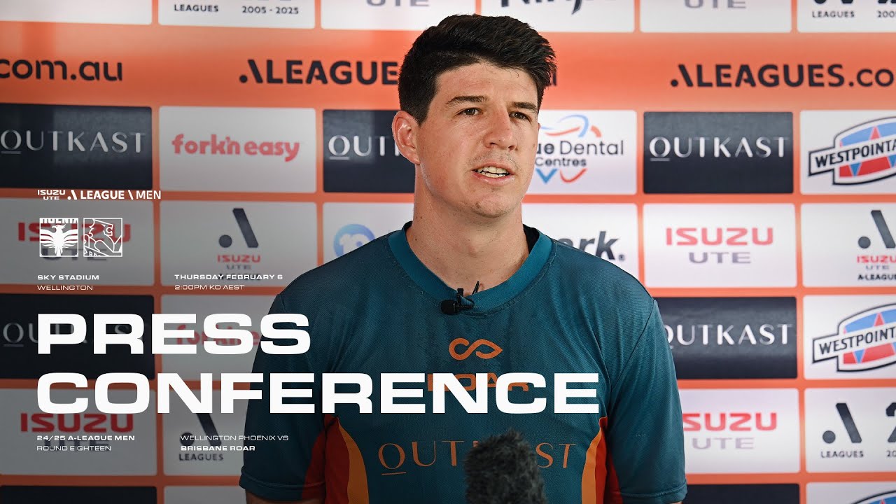 ALM R18 Press Conference: Louis Zabala | Wellington Phoenix vs Brisbane ...