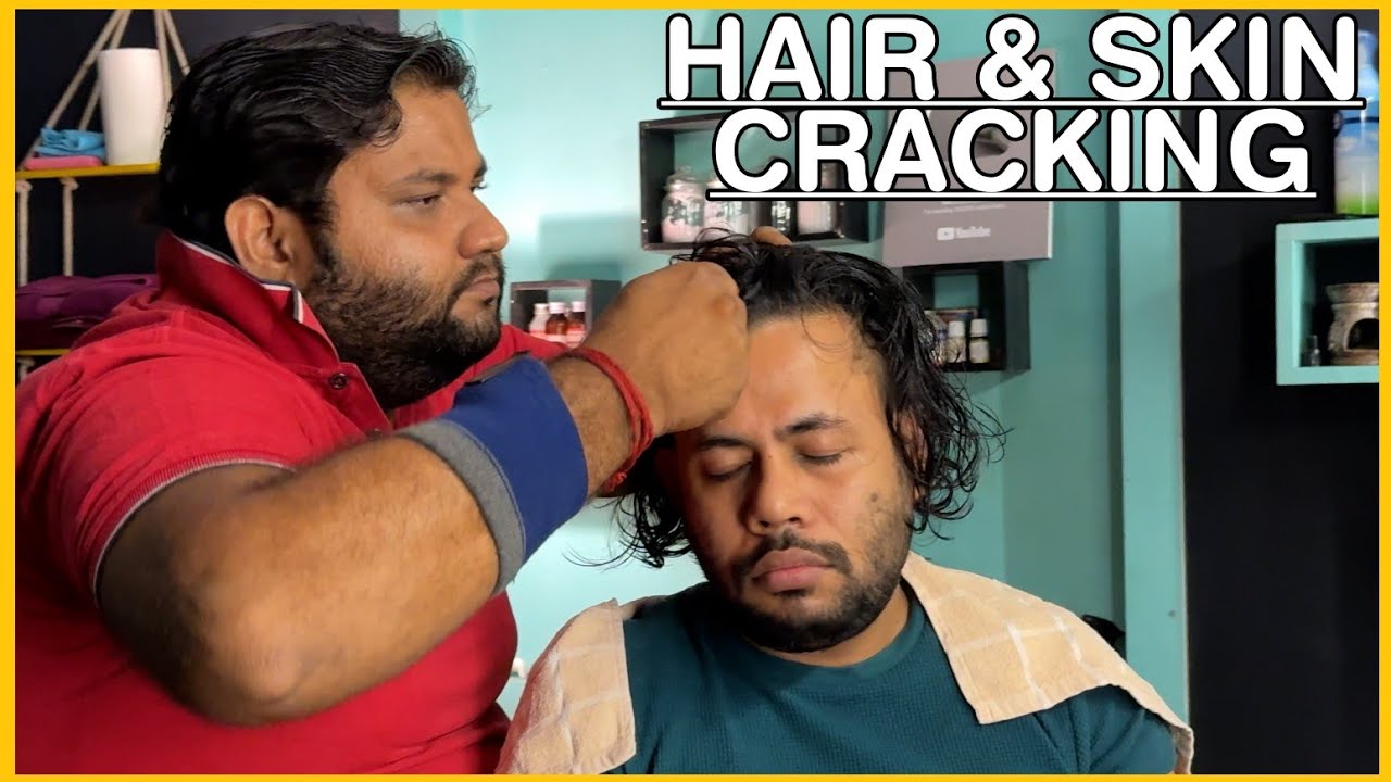 Intense Hair Cracking Head Massage | Skin Cracking | Neck Cracking ...