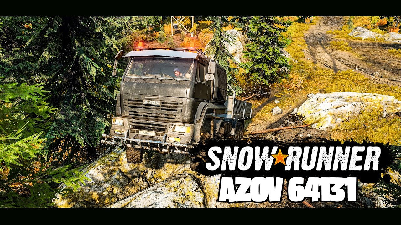 AZOV 64131 in SnowRunner, The Russian Beast, Best truck in SnowRunner ...
