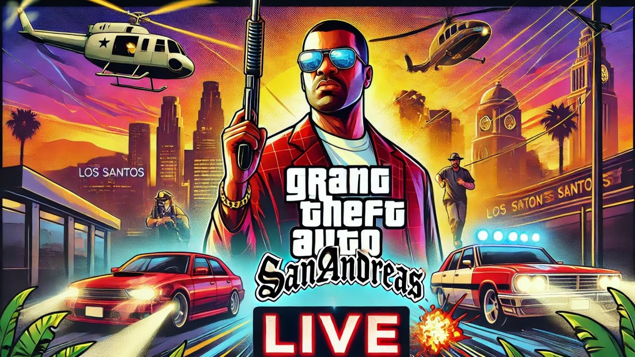 GTA San Andreas Live Gameplay | Exploring Los Santos with Epic Missions ...