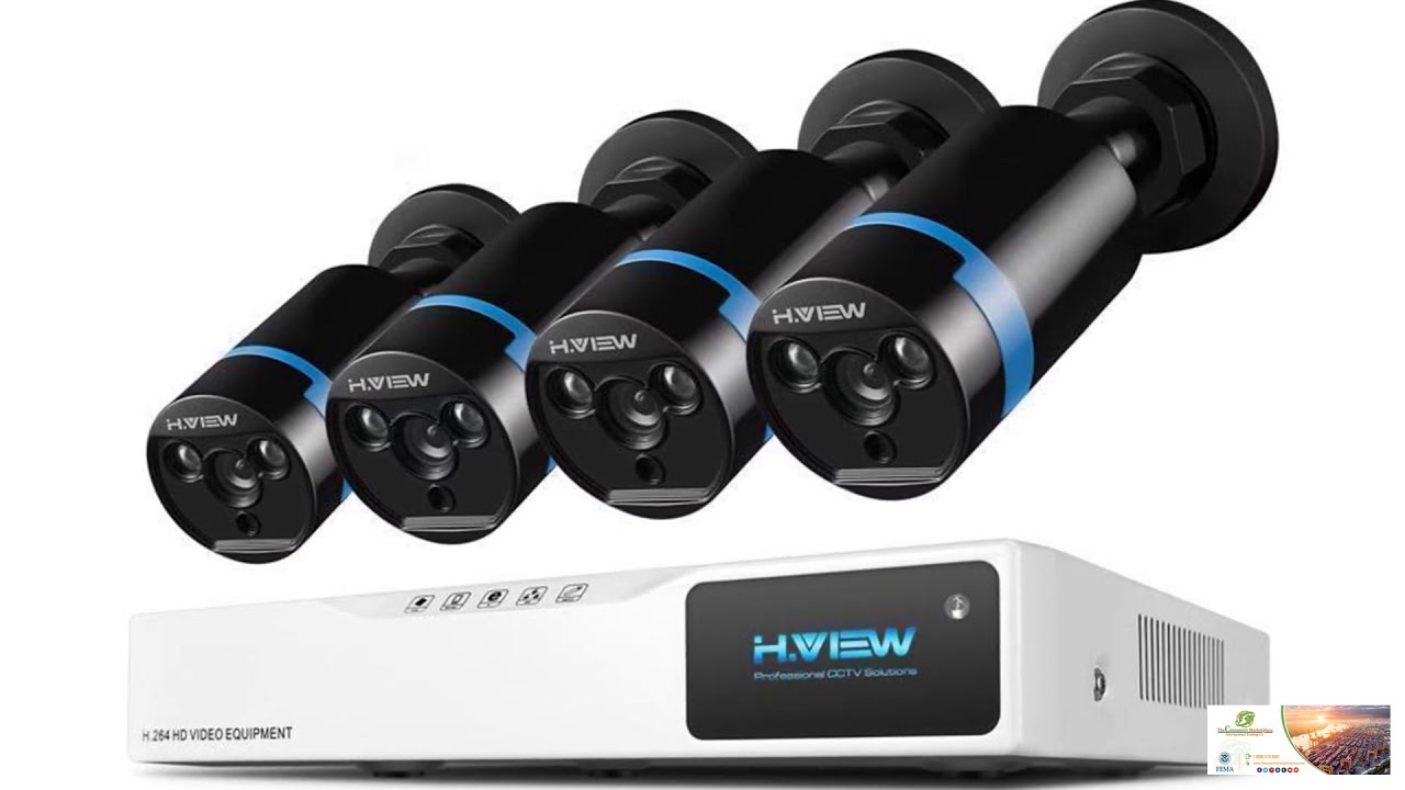 H.VIEW Security Camera Surveillance System Home FREE SHIPPING! - YouTube