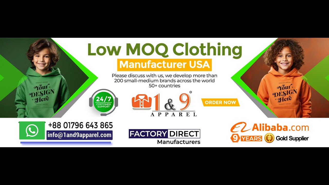 Are You Looking for Low MOQ Clothing Manufacturer? | 1 & 9 Apparel ...
