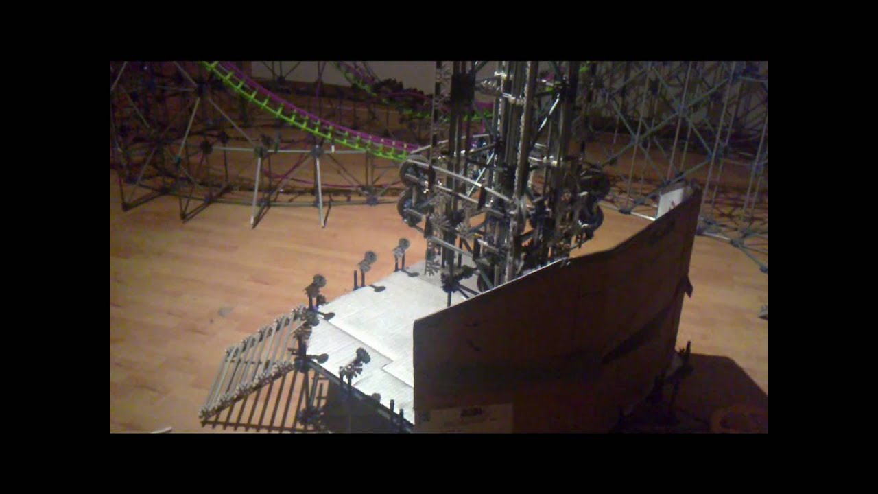 Knex Drop zone, Tower of Power, Funfair ride - YouTube