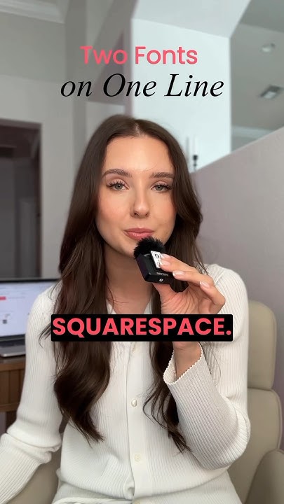 Here's a quick CSS tip to add two fonts on one line in your Squarespace page! #squarespacetips ...