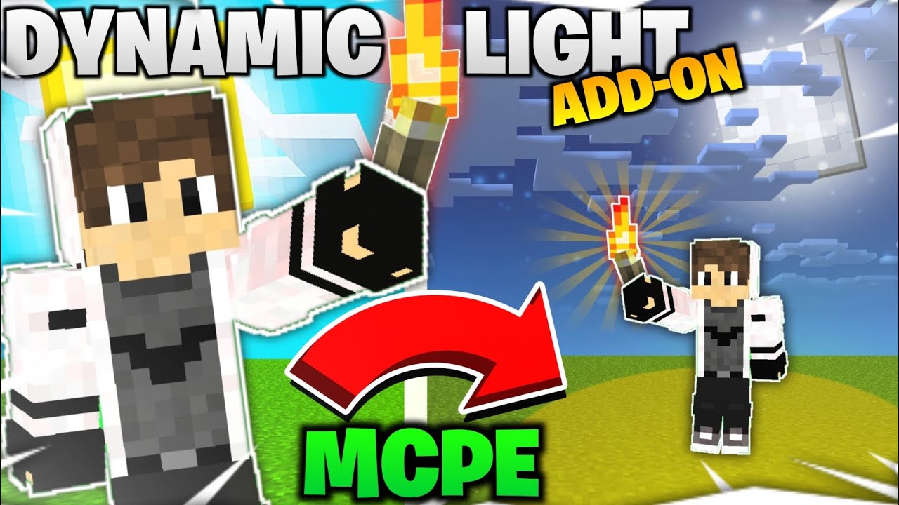 Dynemic Light Addon For Minecraft pe 1.19+ - YouTube