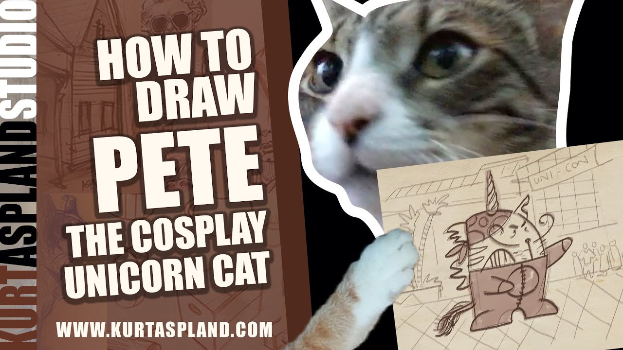 Learn to draw a cosplay cat. - YouTube