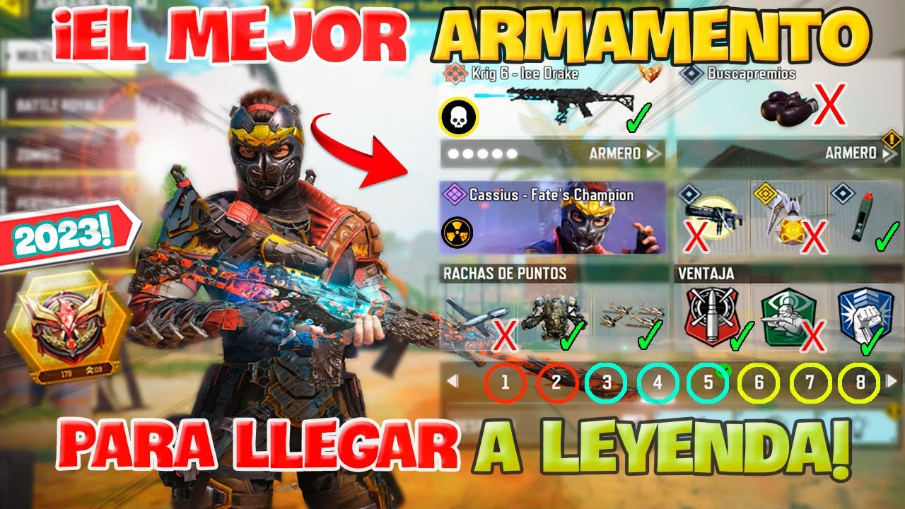 ¡El MEJOR ARMAMENTO para llegar a LEYENDA O PARA LLEGAR AL TOP GLOBAL ...
