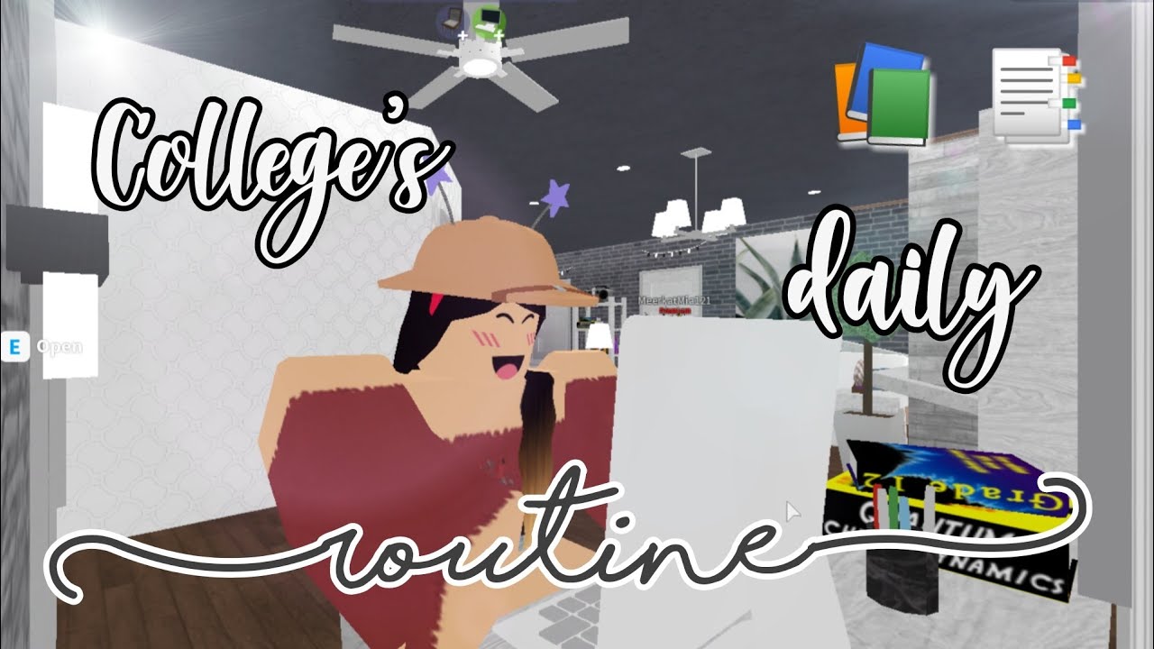 COLLEGE'S ROUTINE | ROBLOX BLOXBURG - YouTube