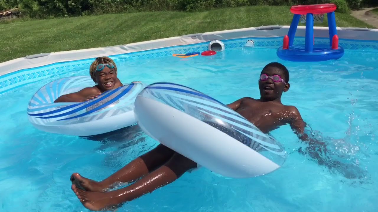 SWIMMING TIME (SUMMER WAVES POOL) !!!!!!! - YouTube
