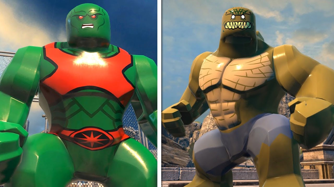 Martian ManHunter with Killer Croc in LEGO DC Super-Villains GAMEPLAY ...