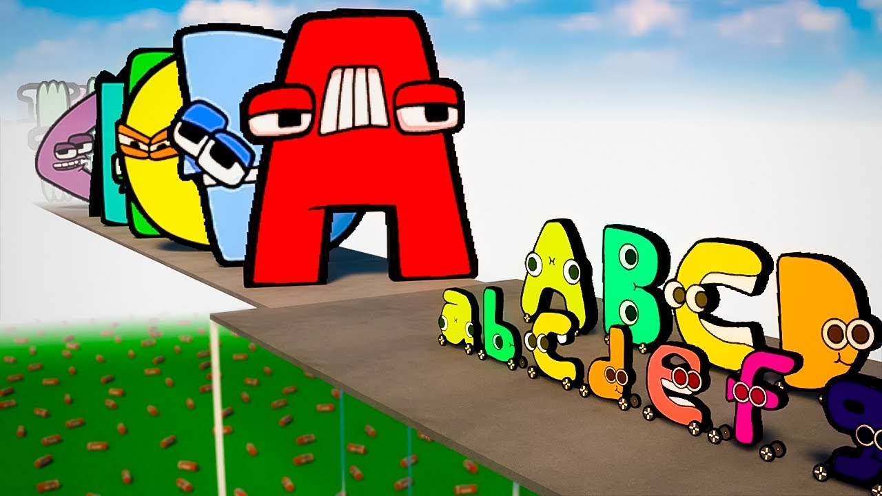 Spanish Baby ? Adult Alphabet Lore CARS VS English Alphabet Lore WALLS ...