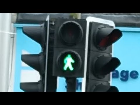 going across traffic lights with flashing amber lights - YouTube