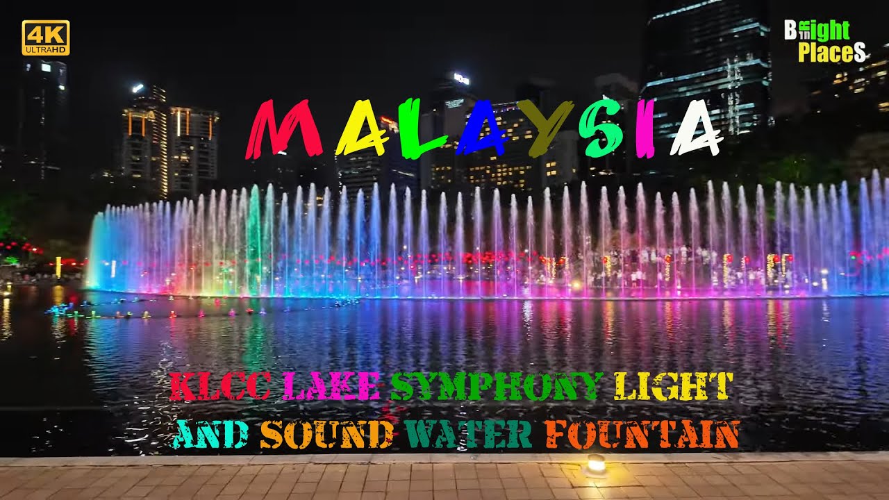 🇲🇾 Malaysia 馬來西亞 KLCC Lake Symphony Light and Sound Water Fountain Show ...