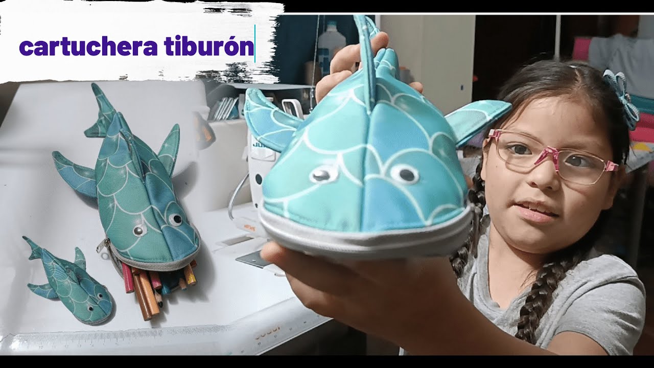 cartuchera tiburón más patronaje gratis / Estojo Escolar | COM MOLDE ...