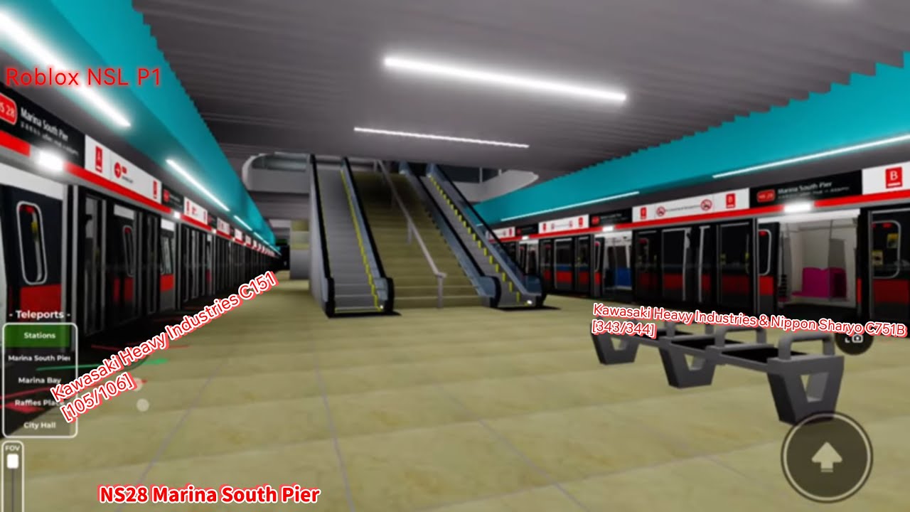 [Roblox NSL P1] KHI C151 [105/106] & KNS C751B [343/344] at NS28 Marina ...