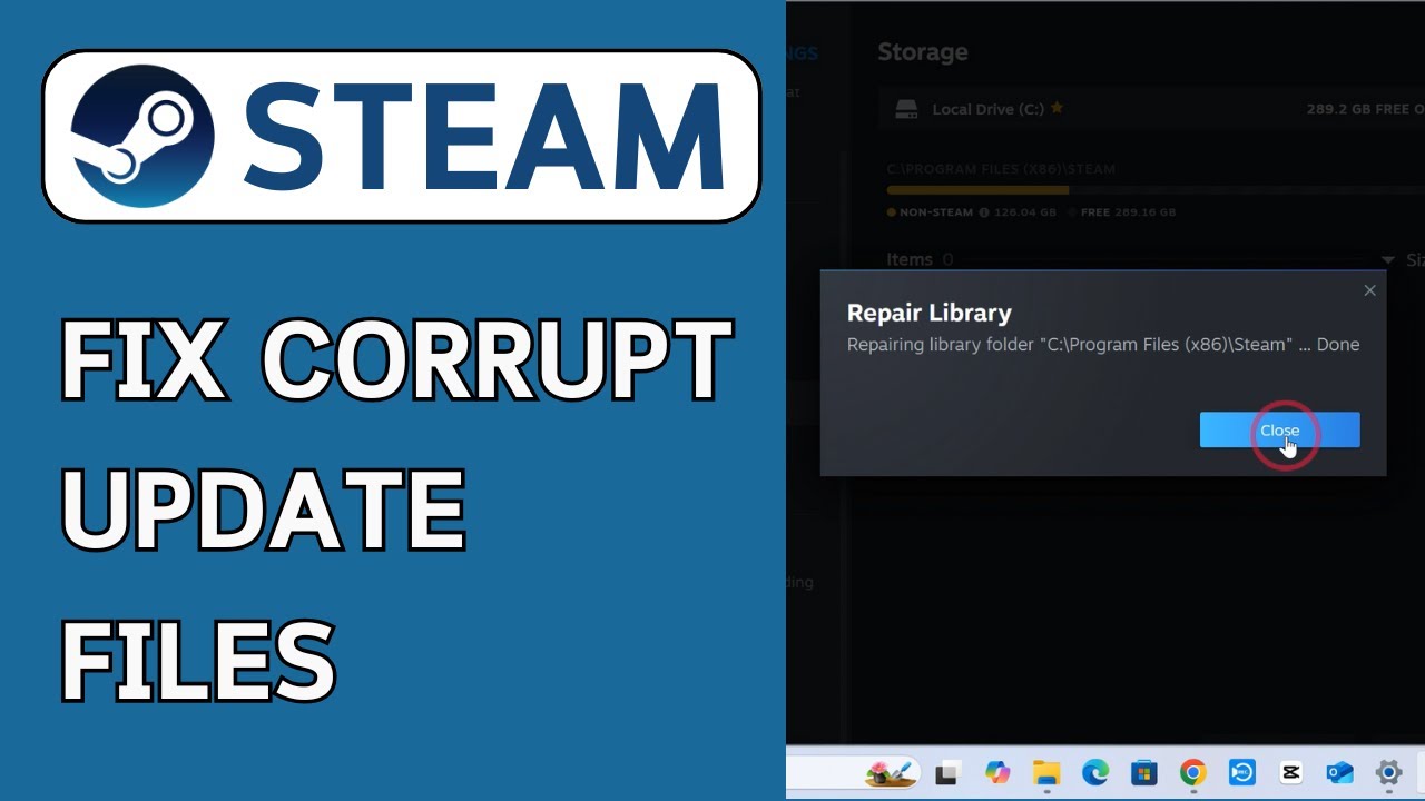 How To Fix Steam Corrupt Update Files - YouTube