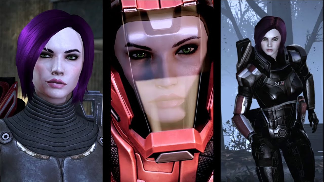 Mass Effect 1-3 Same Character Code Comparison Legendary Edition - YouTube