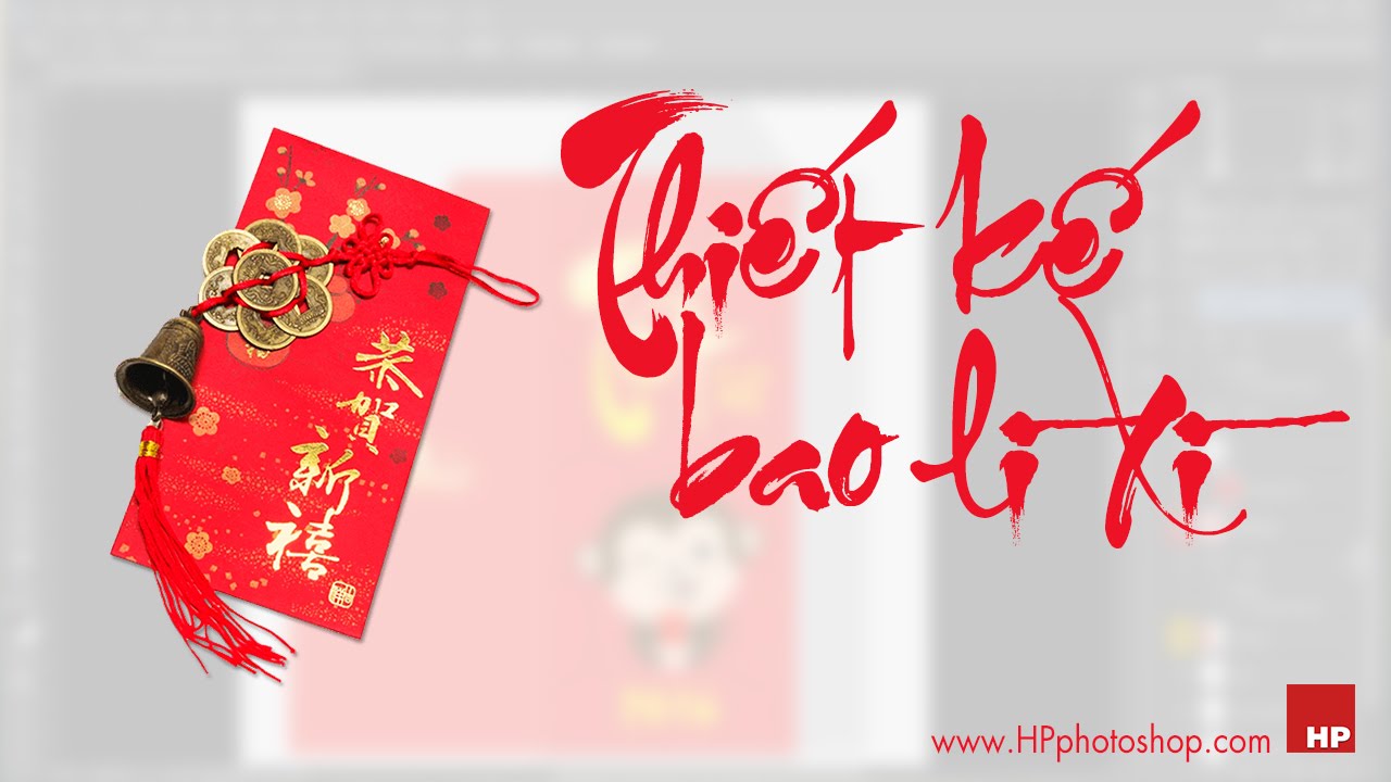 Thiết kế bao lì xì | design lucky money envelope HPphotoshop.com - YouTube