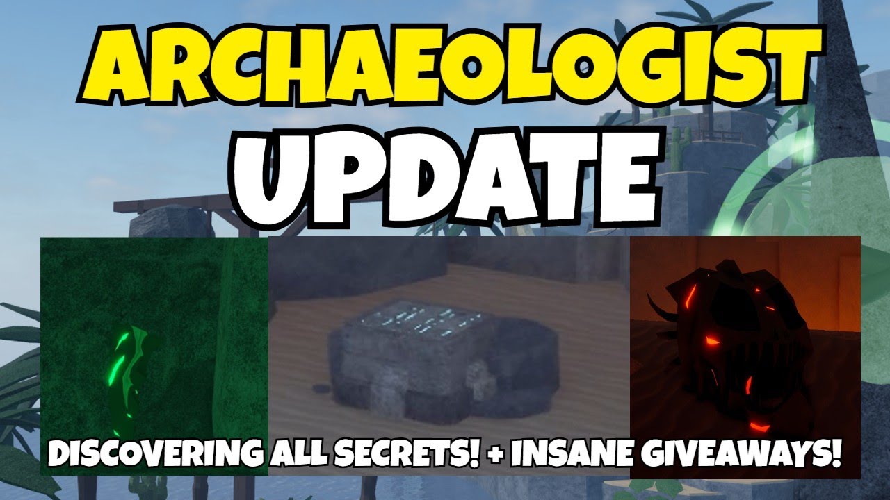 NEW ARCHAEOLOGIST UPDATE! (HUGE GIVEAWAYS) | Fisch Live - YouTube
