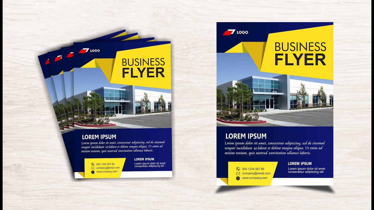 CorelDRAW X7 Tutorial BUSINESS FLYER DESIGN IDEAS 4 with Wajid Corel ...