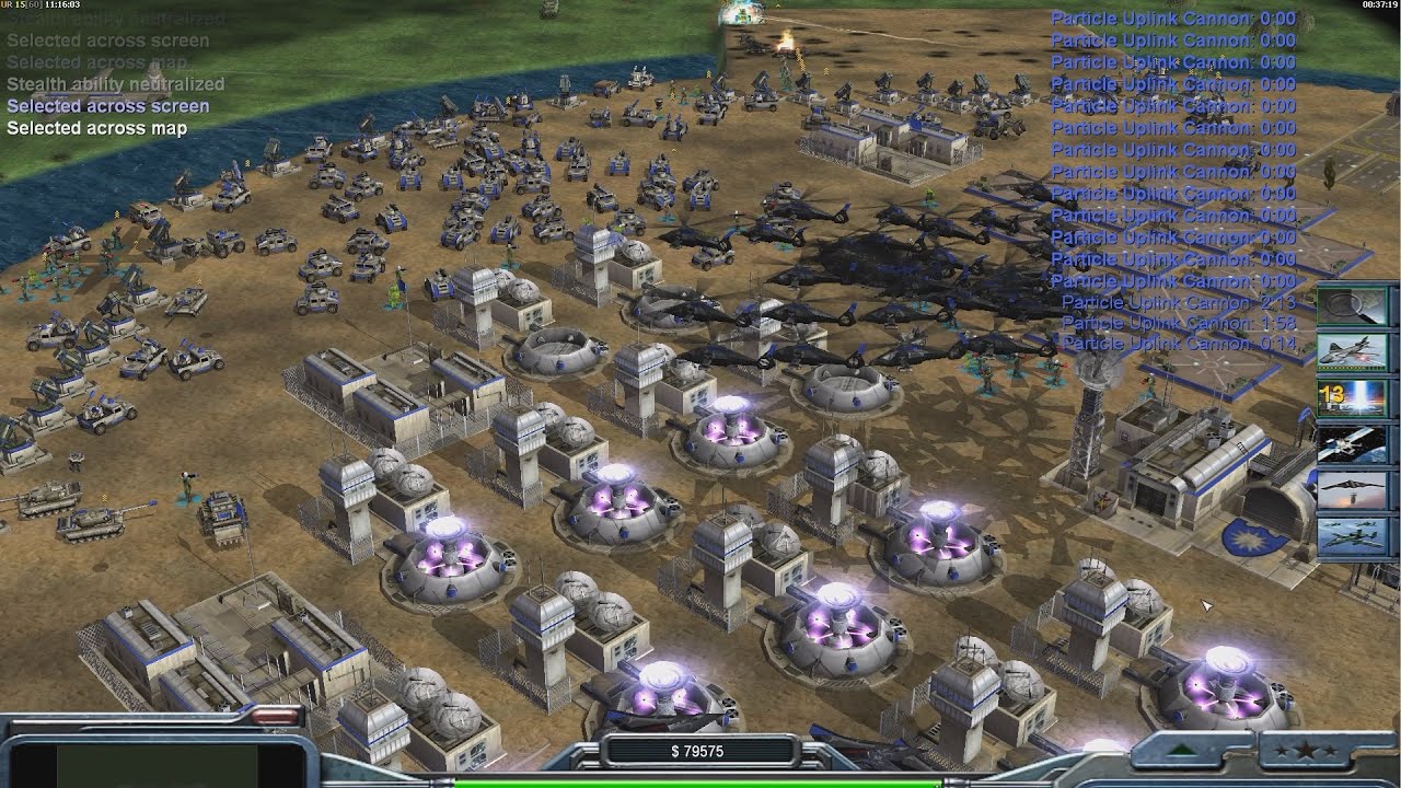 USA Super Weapon - Command & Conquer Generals Zero Hour - 1 vs 7 HARD ...