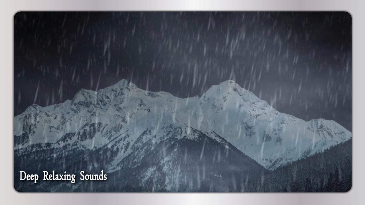 Relaxing Thunderstorm in the Mountains, Sounds for Sleeping - YouTube