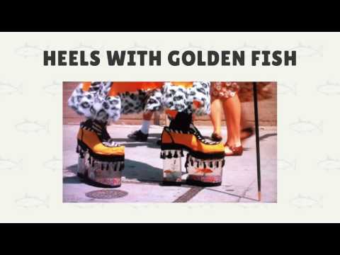 Strange Shoes With Fish in them.