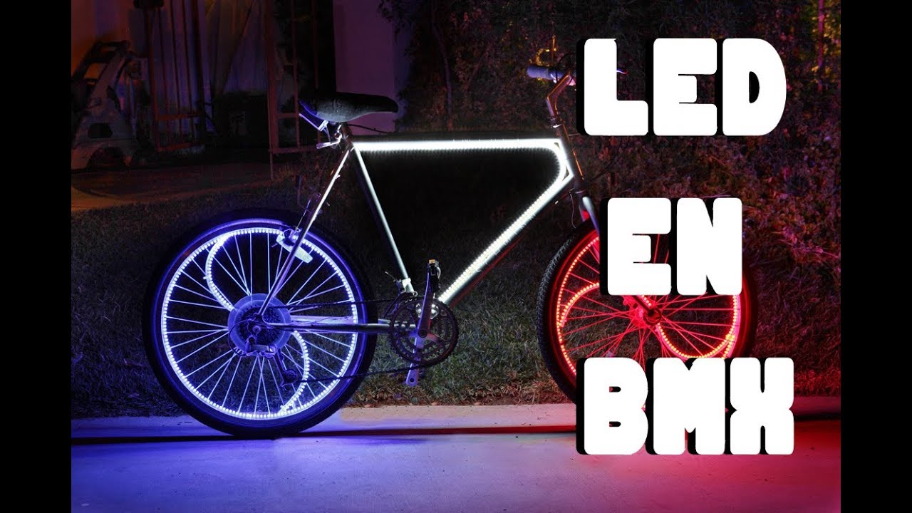 *WOW* Pongo LUCES LED en mi BMX!! - YouTube