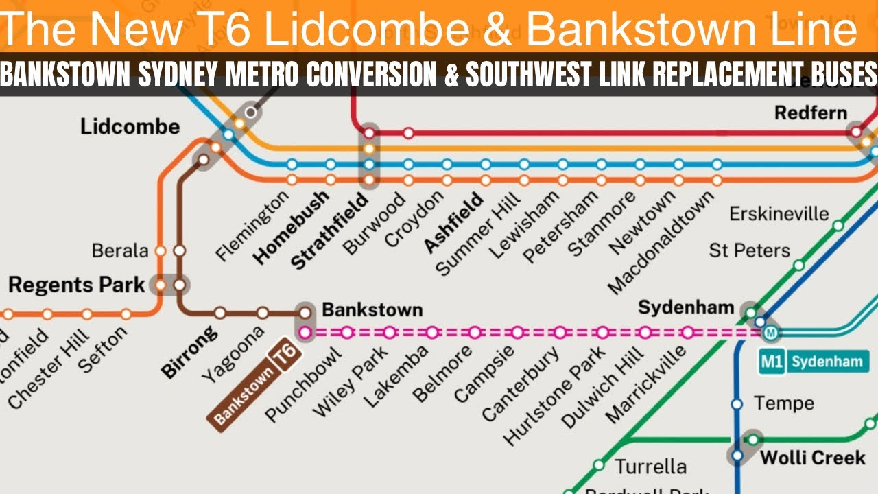 Sydney Trains Vlogs: New T6 Lidcombe & Bankstown Line - Metro ...
