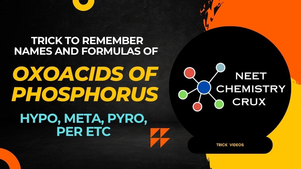 Naming of Oxo Acids | p Block Class 11 | IIT JEE / NEET Chemistry ...