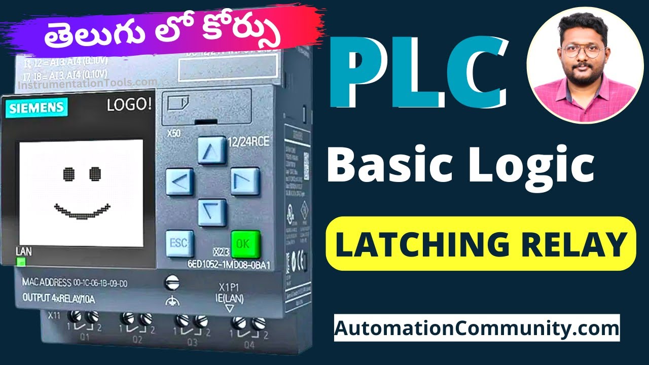 Latching Relay - PLC Engineer Course in Telugu - YouTube