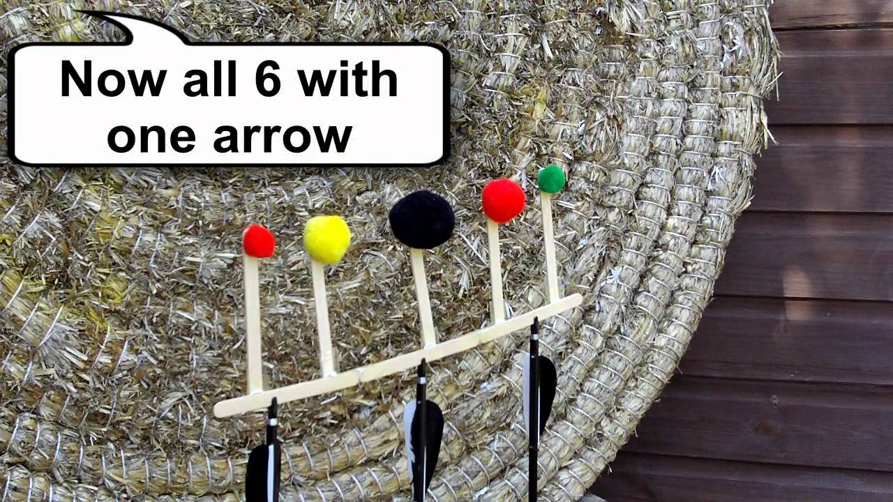Superb Archery trick shot: 5 targets - YouTube