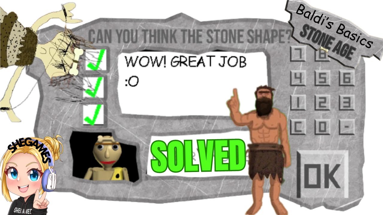 Principal Is JACKED!! |Baldi's Basics Stone Age (Mod). - YouTube