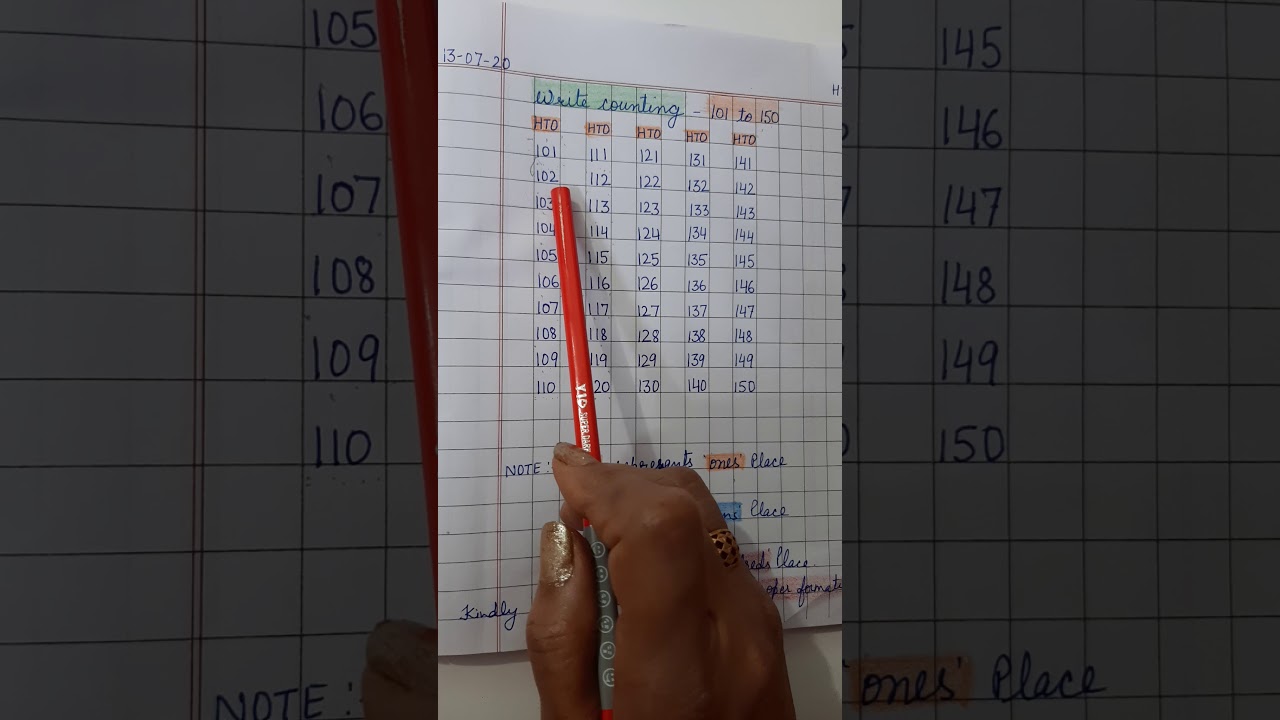 counting 101 to150 - YouTube