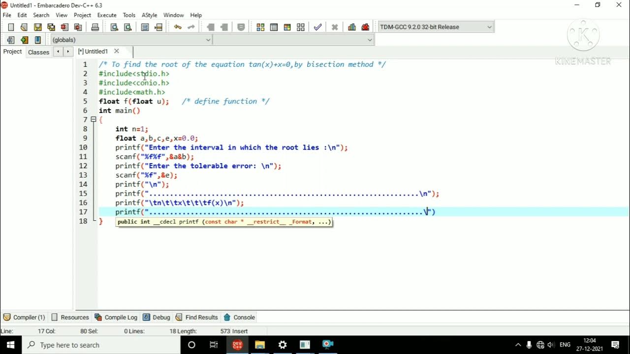 Bisection method in c program 🔥🔥🔥 - YouTube