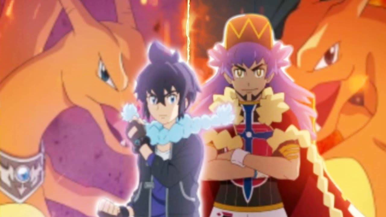Leon vs Alan Pokemon Battle - Mega Charizard X vs Gigantamax Charizard ...