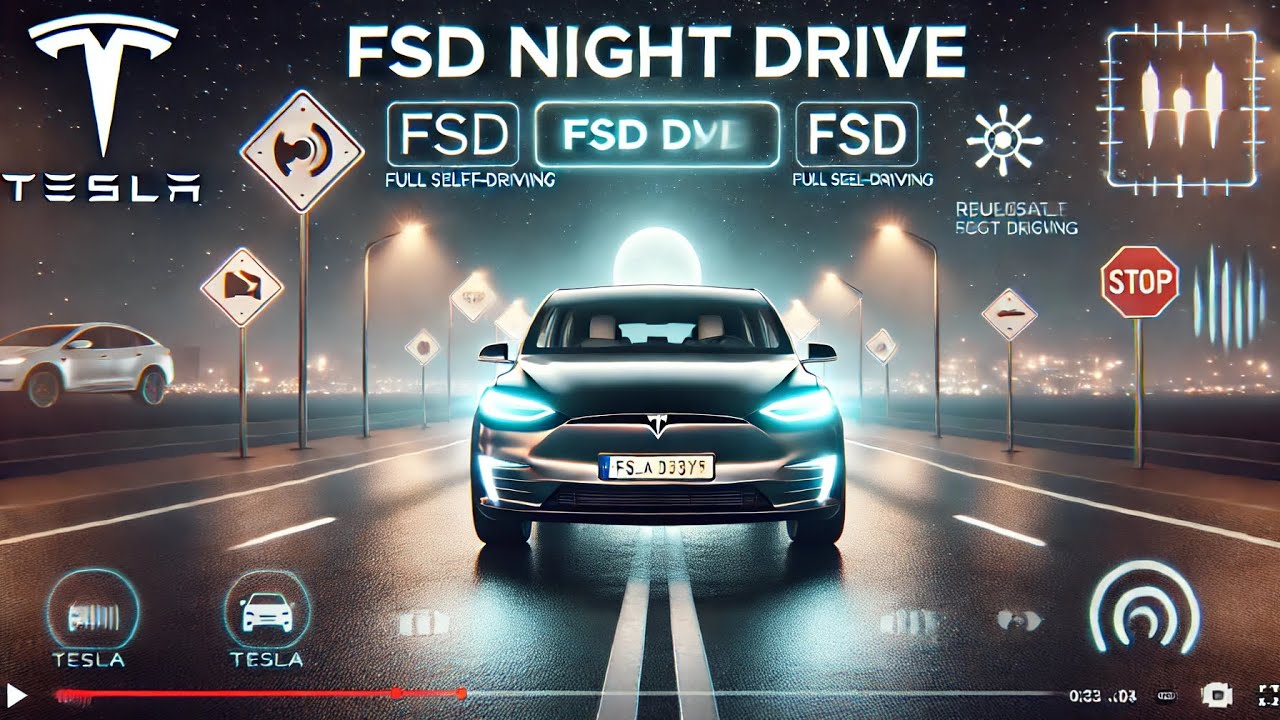 Tesla Full Self Driving Model 3 FSD v12.5.4: Autonomous Rain Drive ...