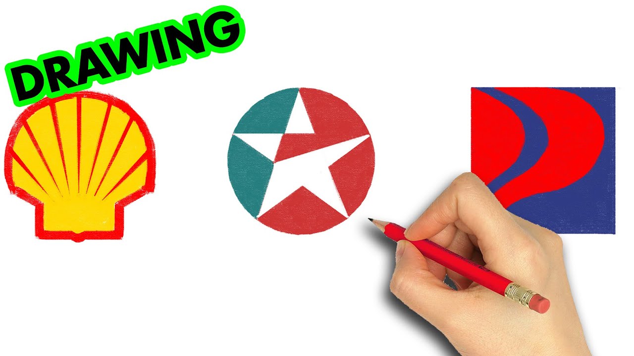 how to draw Shell Caltex Petron | Art Therapy - YouTube