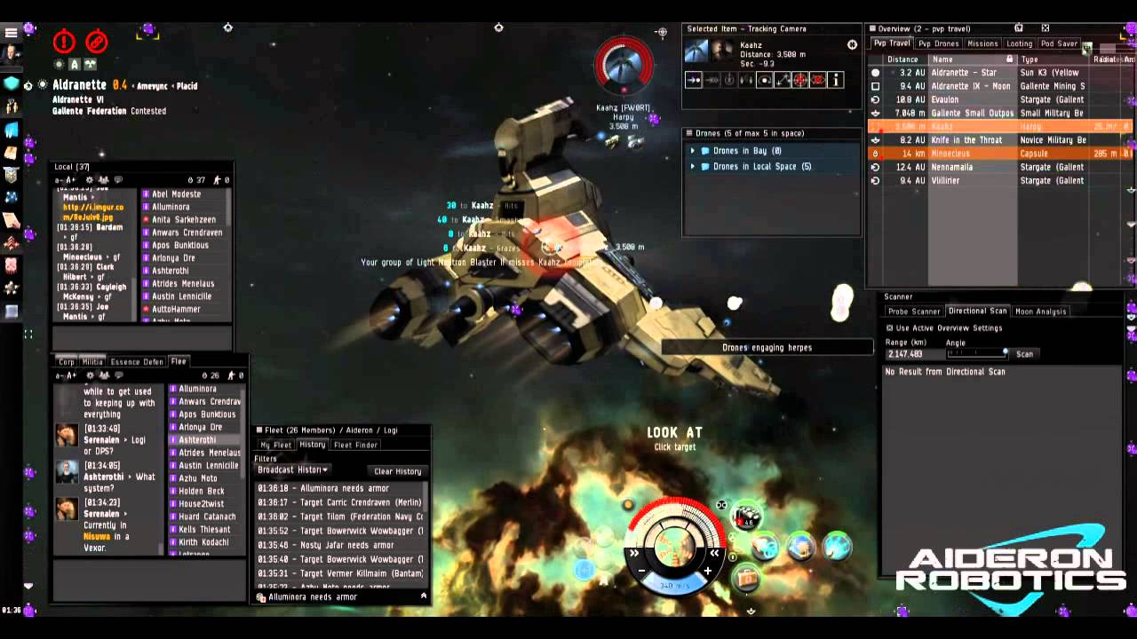 Aideron Robotics - Good frigate fights from our Open Fleet Night - YouTube