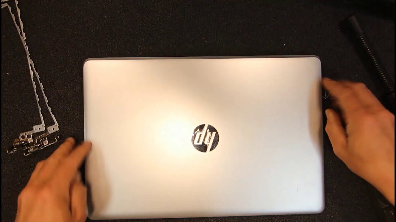 HP laptop hinge and top cover replacement - YouTube