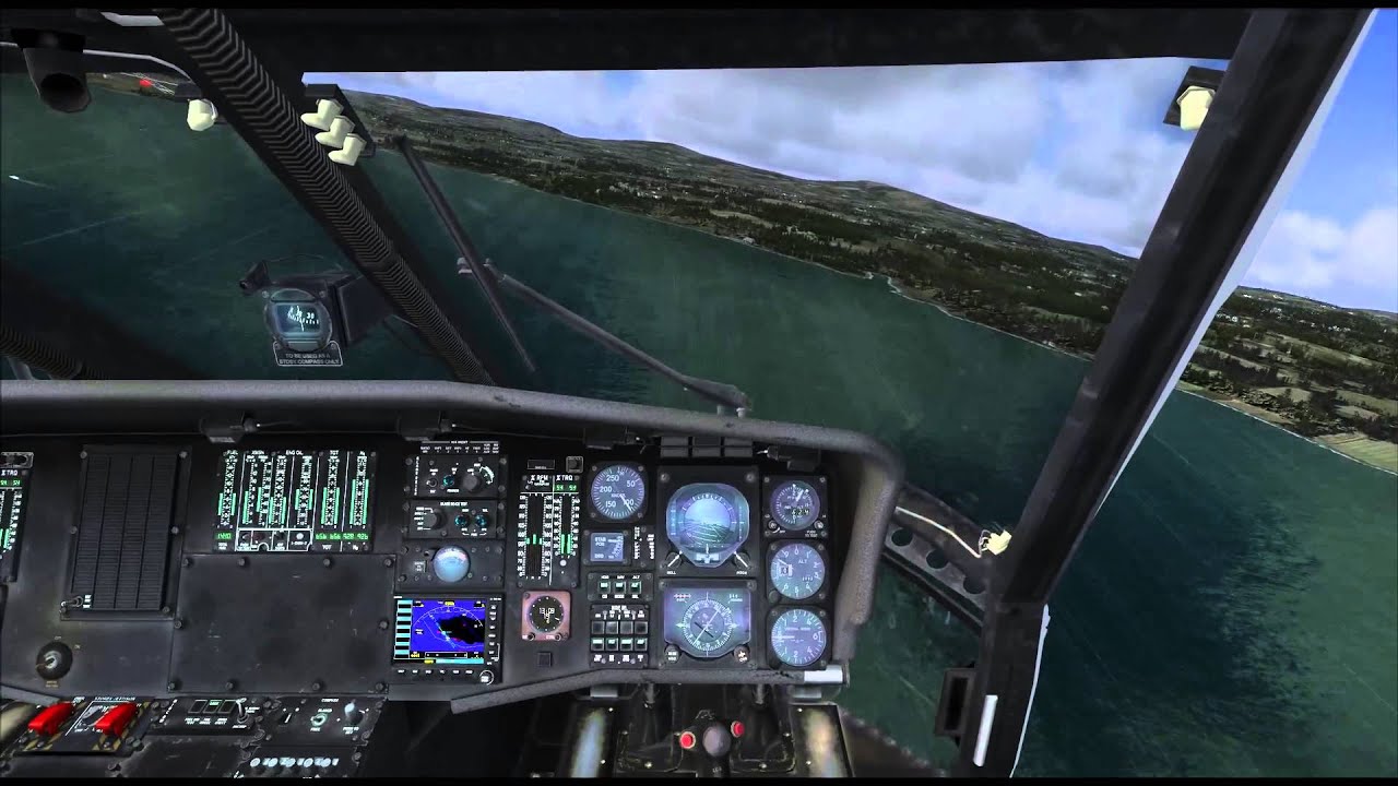 FSX VATSIM HELI Helicopter World Travel Flight 56 EGNS - YouTube