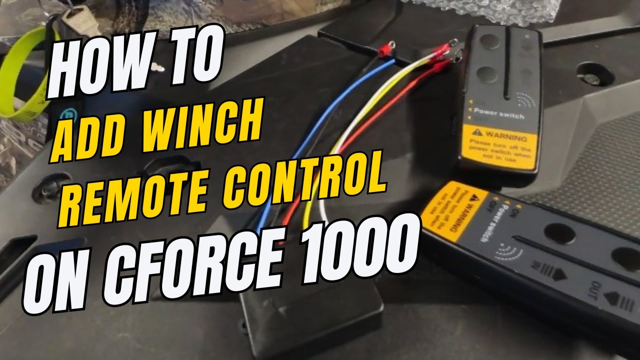 CFmoto Cforce 1000 Winch Remote Install | Step-by-Step Guide - YouTube