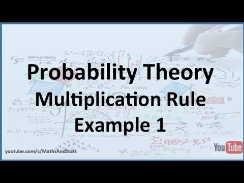 Probability Theory: Multiplication Rule Example 1 - Part 1 - YouTube